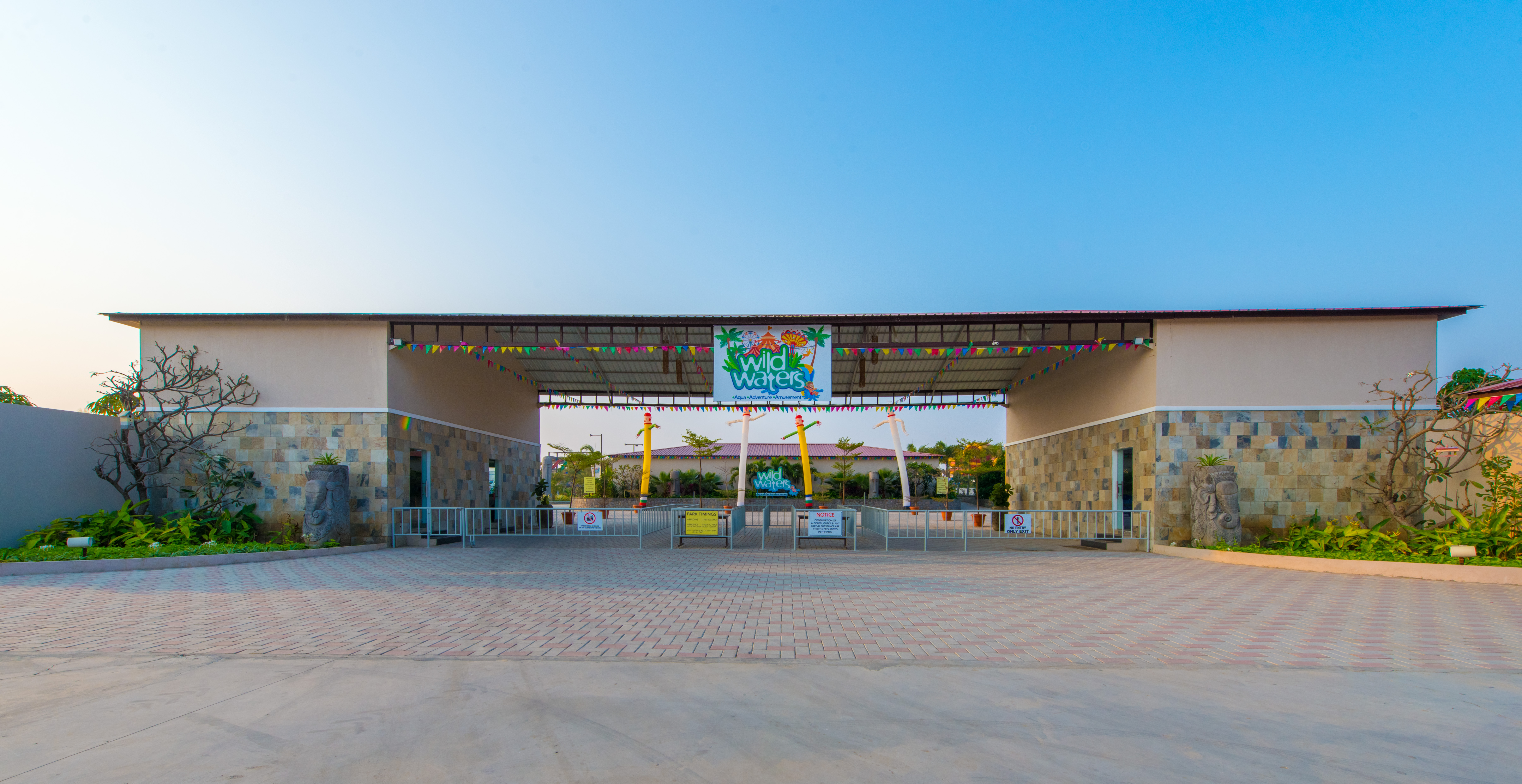 Wild Park Entrance Gate Design FRP Water Park Entry Gate, Polish At